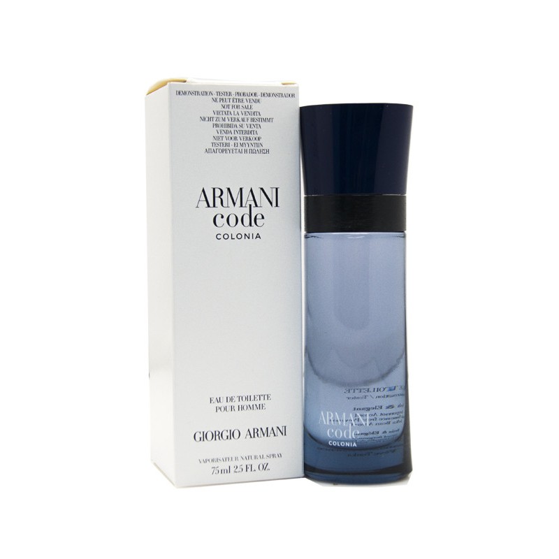 ארמני קוד קלוניה גבר 75 מ"ל א.ד.ט טסטר Armani Code Colonia Eau De ...